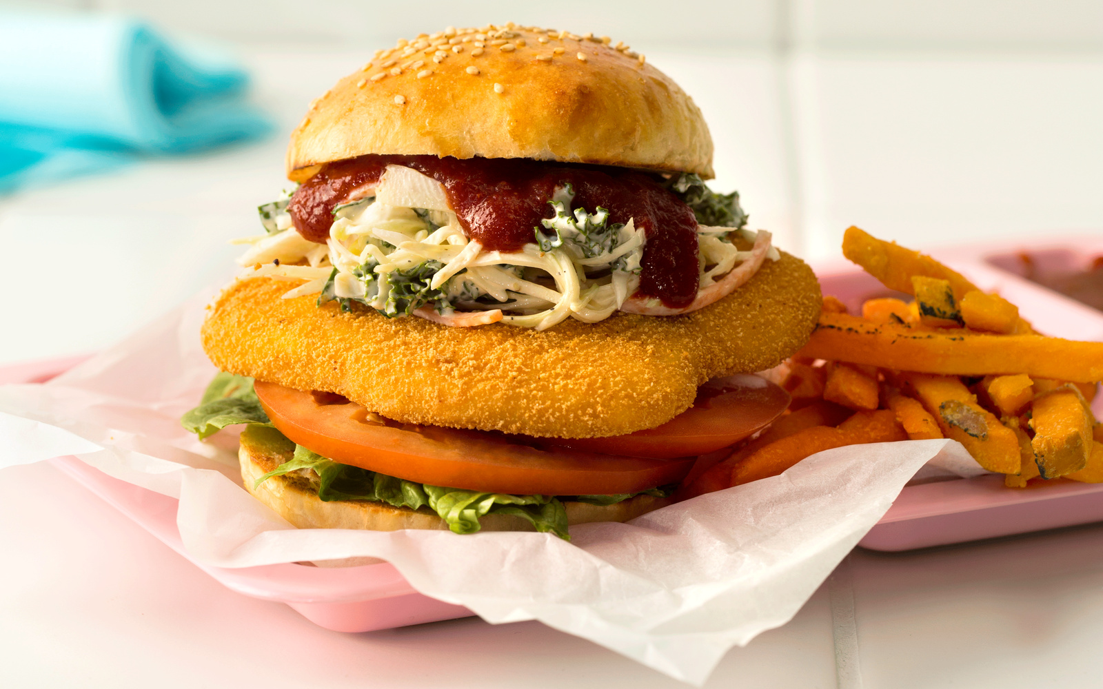 Kyllingburger med guacamole | Nortura PROFF